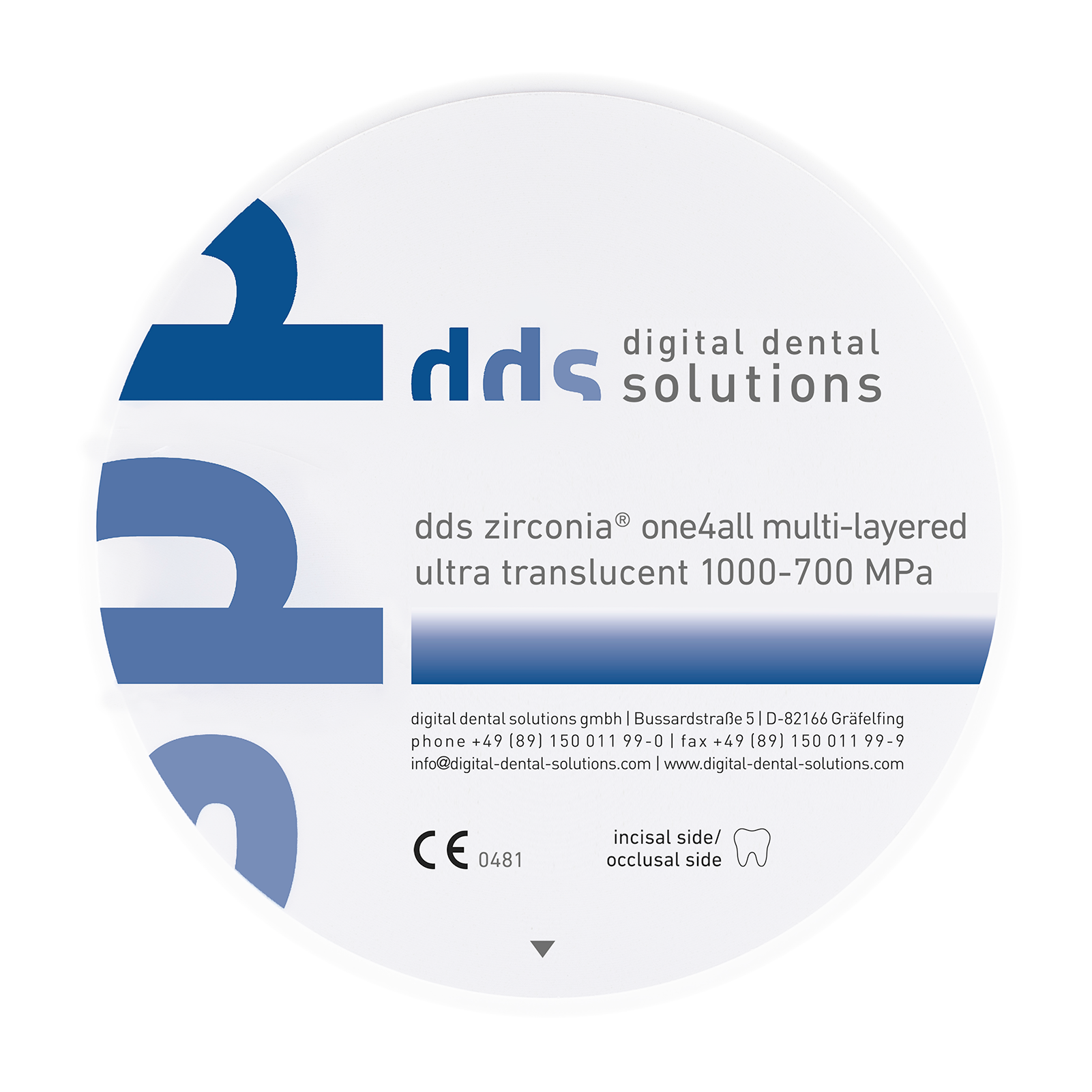 dds zirconia® one4all ut-multi-layered | digital dental solutions